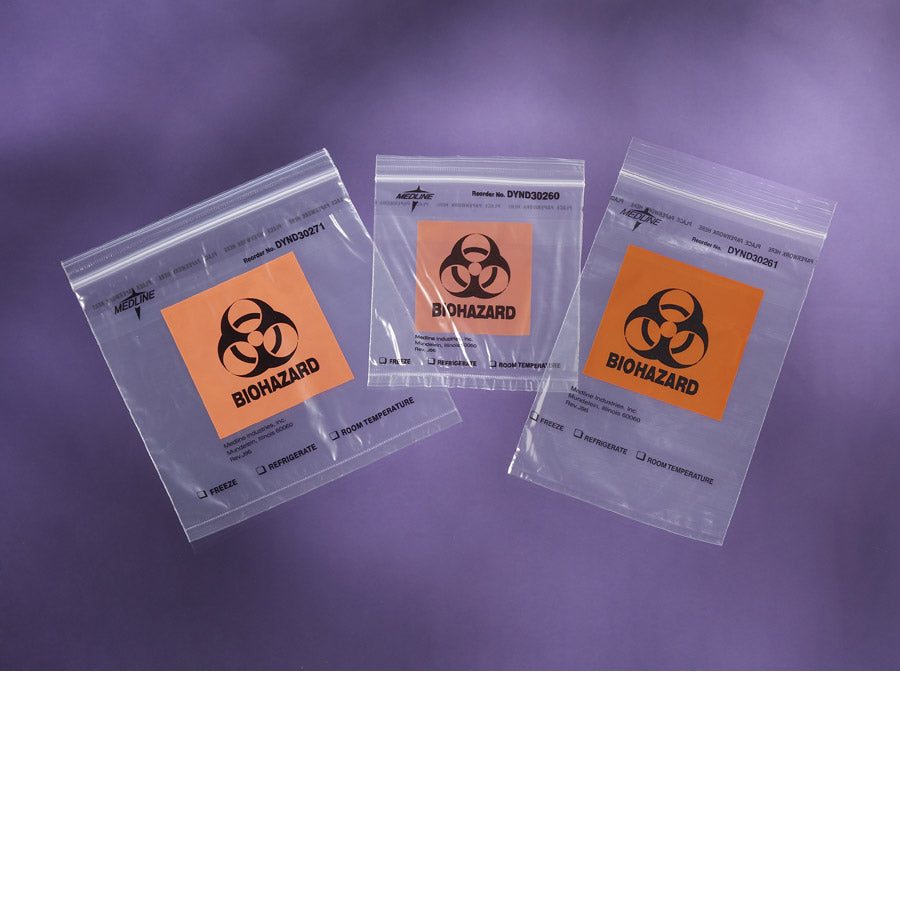 Bag Specimen Biohazard Zip Lck 6X9 Pockt - DYND30261Z - Medical Supply ...