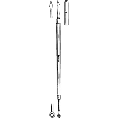 Comedone Extractor Spear Point With Curve Double End - 06-4128 - Each ...