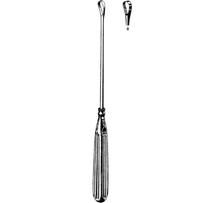Sims Uterine Curette 11" - 90-5500 - Each - Surgical Instruments - OB - GYN