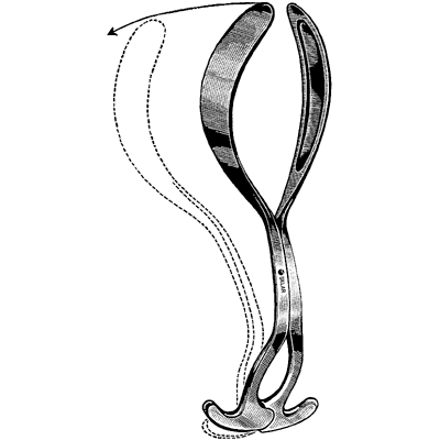 Laufe Divergent Obstetrical Forceps 12 1/2" - 92-2912 - Each - Surgical ...