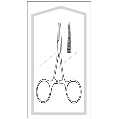Econo Sterile Hartmann Mosquito Forceps 3 1/2" - 96-2556 - Box of 25 ...